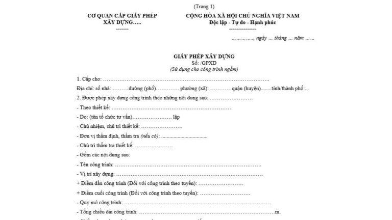 Hướng dẫn xin giấy phép xây dựng nhà ở chi tiết 2025: Hồ sơ, Lệ phí ...